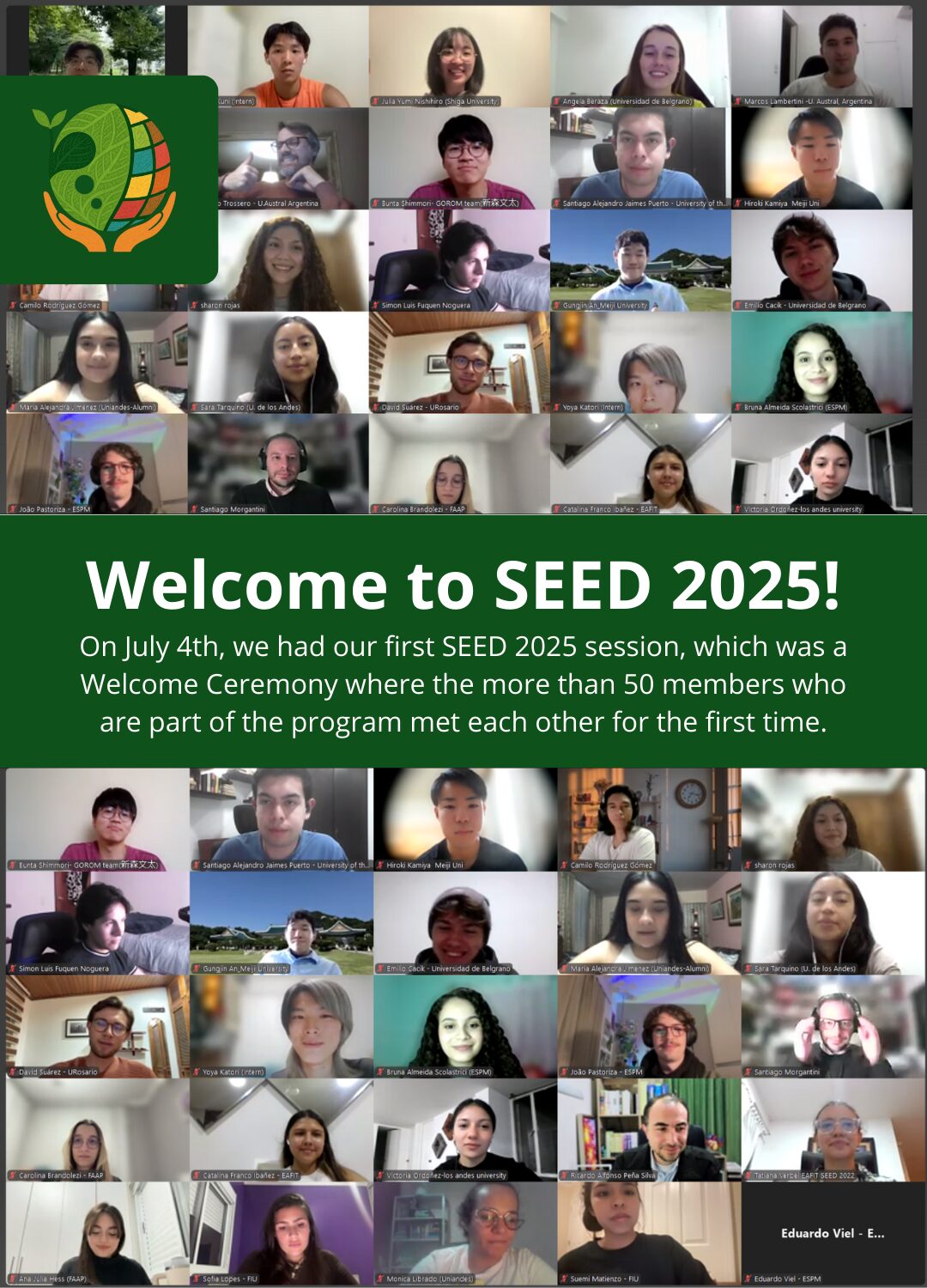 🌱¡El Programa SEED 2025 ha comenzado oficialmente! – GOROM | 一般社団法人ごろ夢